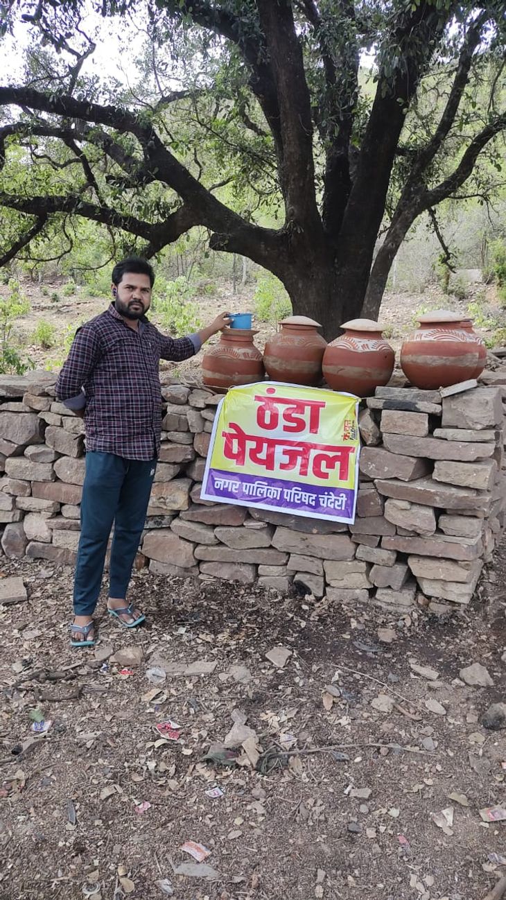 The municipality installed a drinking water stall in a public place ...