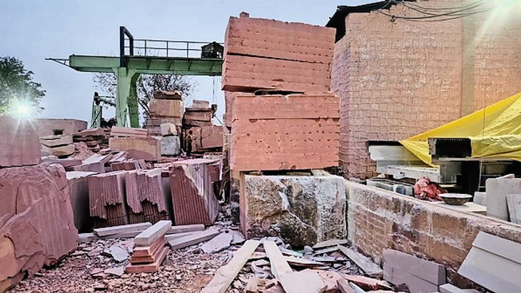 Dholpur Red Stone installed in many buildings including Akshardham ...