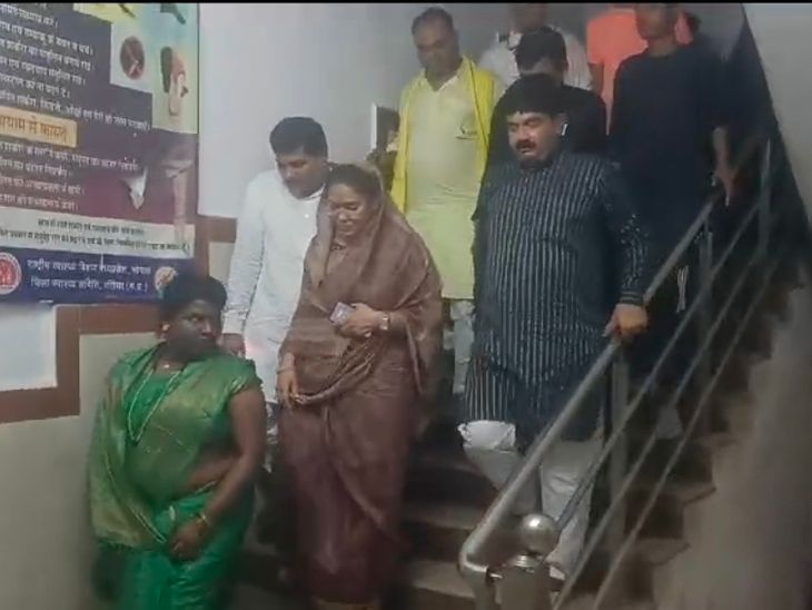 Bhind Datia MP Sandhya Rai reached the district hospital, reprimanded ...