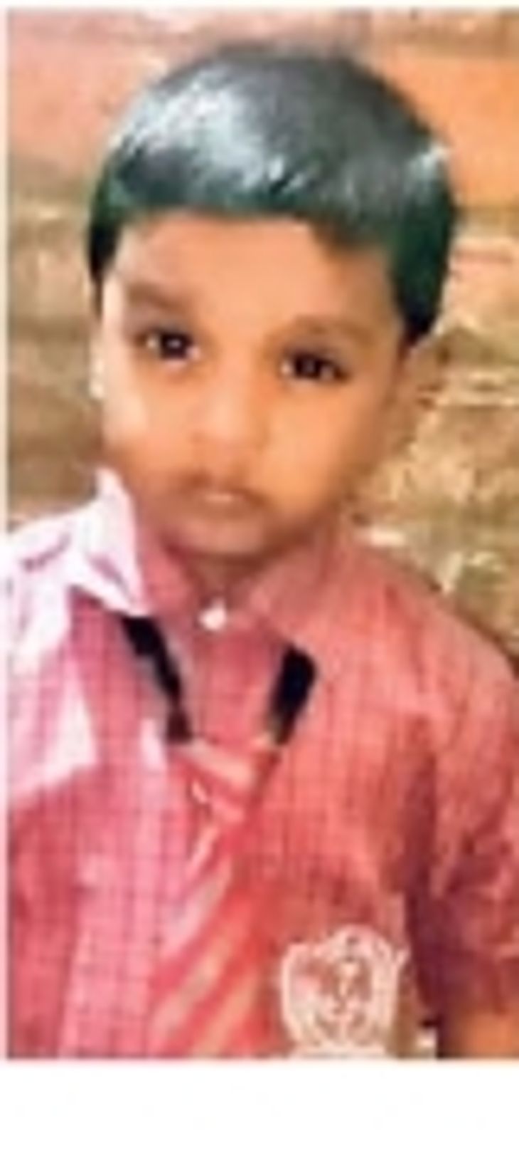 Three-year-old Ayush was strangulated to death in school, the principal had said that he died ...