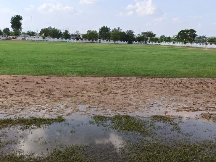 Water filled in district sports complex
