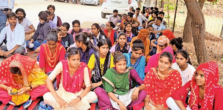 A government college opened in Surajgarh in 2020, but even a signboard ...