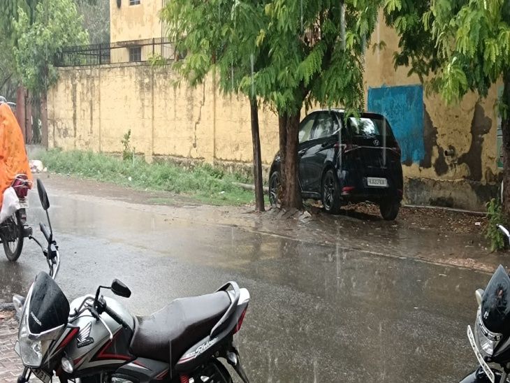 Dense clouds in Alwar, light rain somewhere | अलवर में बादल छाए, कई ...