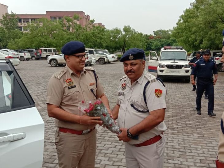 New SP Vijay Pratap took charge in Nuh