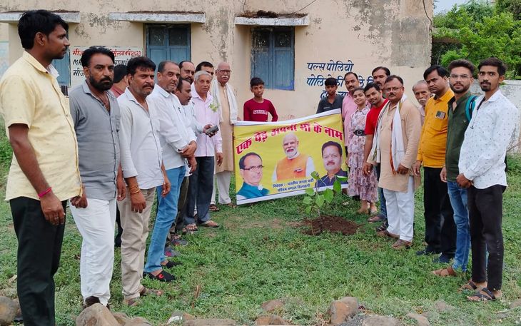 Former MLA planted a tree in his mother's name campaign | एक पेड़ अपनी ...