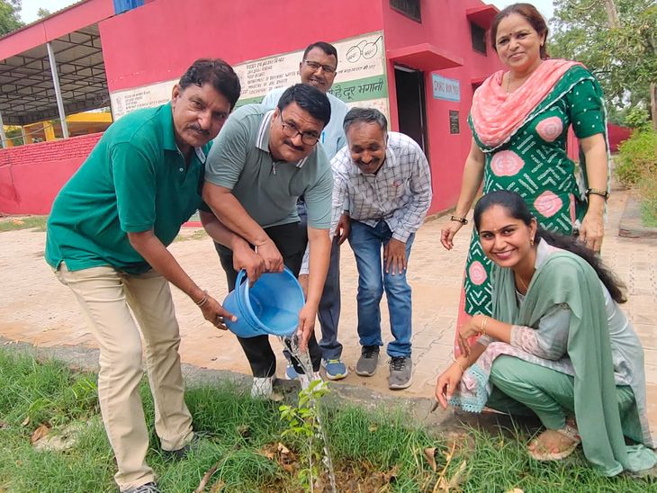 Eco club in Nahar school took oath of conservation by planting trees ...