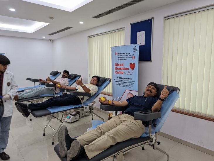 JK Organization organized blood donation camps across the country ...
