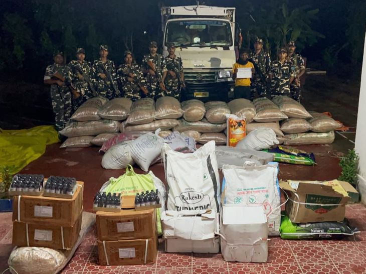 SSB confiscated 640 bottles of banned medicine | SSB ने 640 बोतल ...