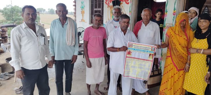 Preparations for the consecration of Narayani Mata idol and musical ...