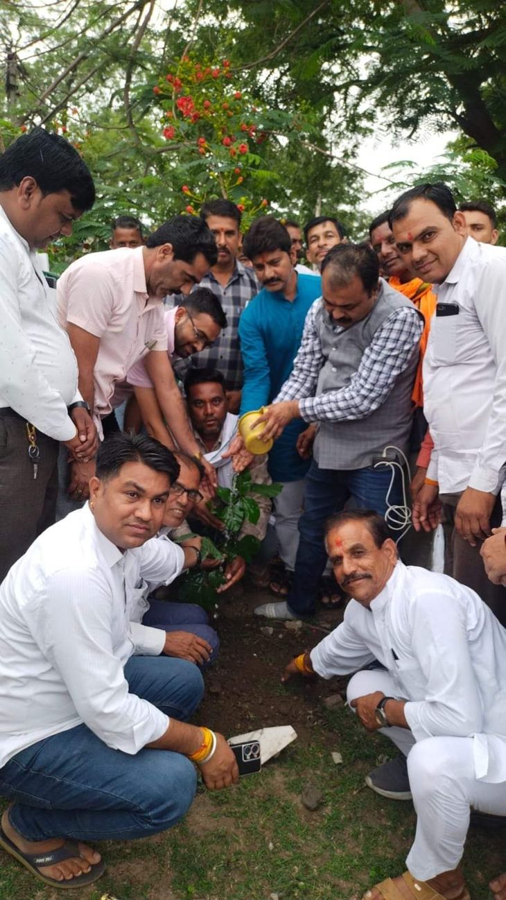 Plantation done on the birth anniversary of Shyamaprasad Mukherjee ...