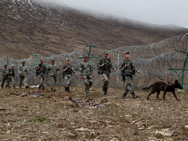 India China Ladakh Border Satellite Photos; Chinese Troops Weapons Bunker
