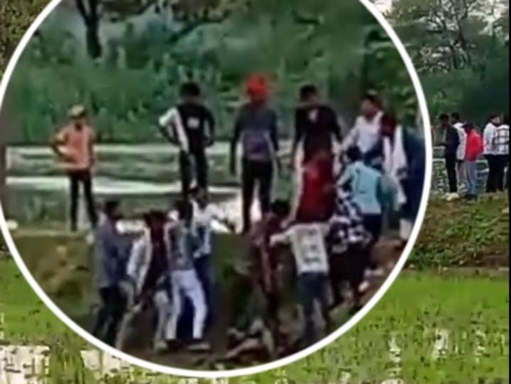 Video of a fight between two groups dancing in a wedding procession ...