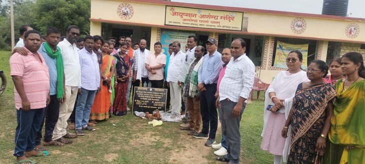 The MLA laid the foundation stone for the construction work of the ...