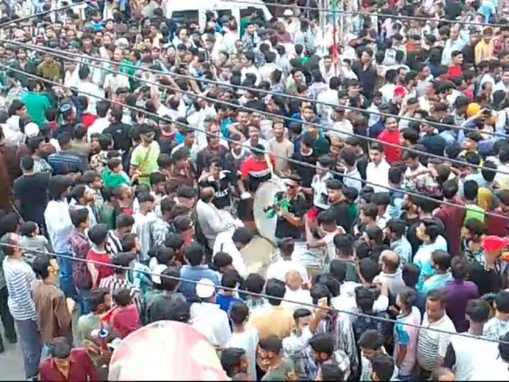 Alam procession was taken out today in memory of Imam Hussain