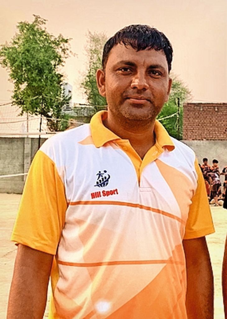Pankaj has been giving free volleyball coaching to children for 15 ...