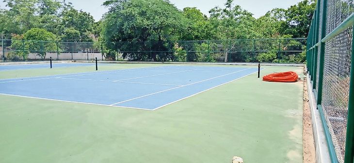 Lawn tennis ground built in 10 years, inauguration next month | 10 साल ...