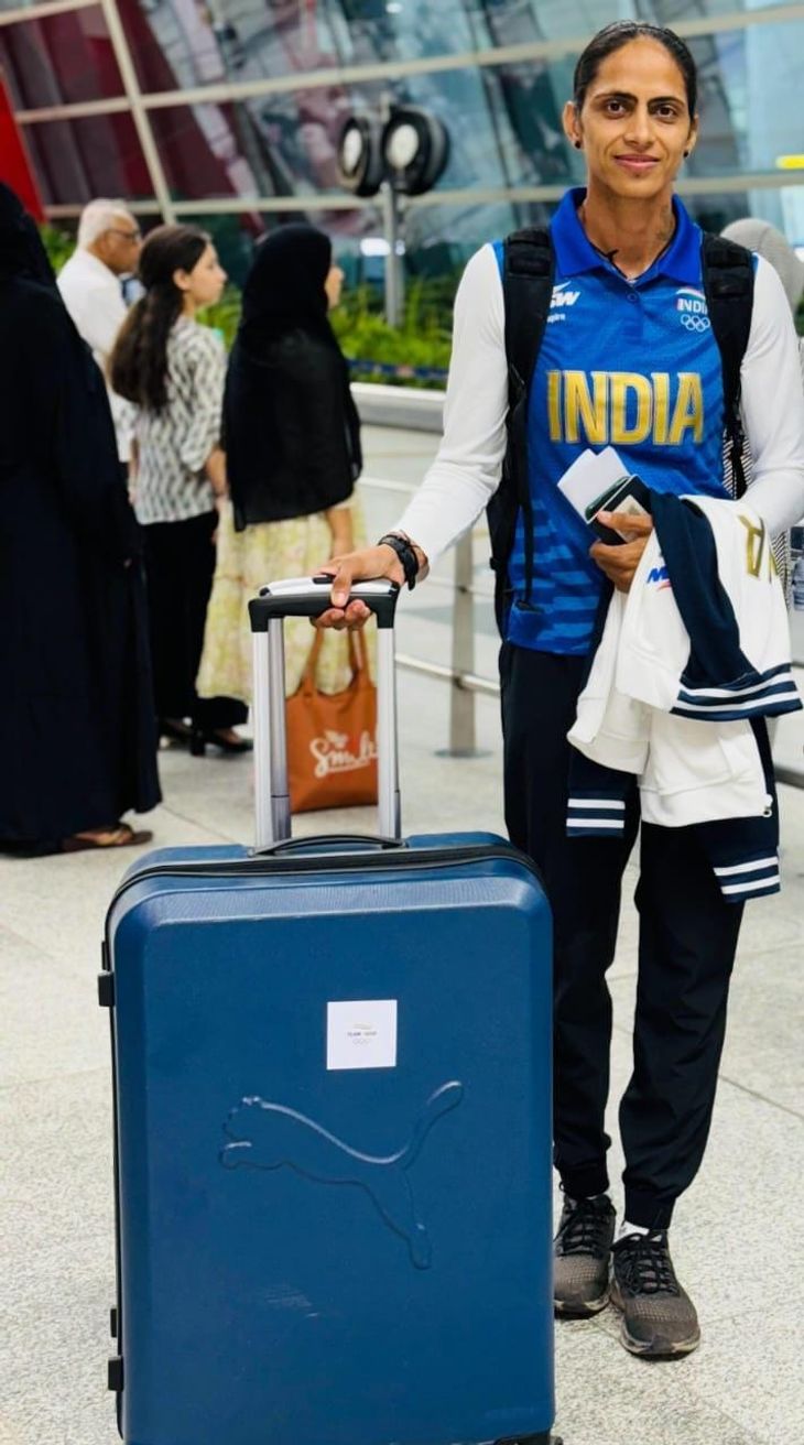 Kiran Pahal flew to Paris for the Olympics | किरण पहल ने ओलिंपिक के लिए ...