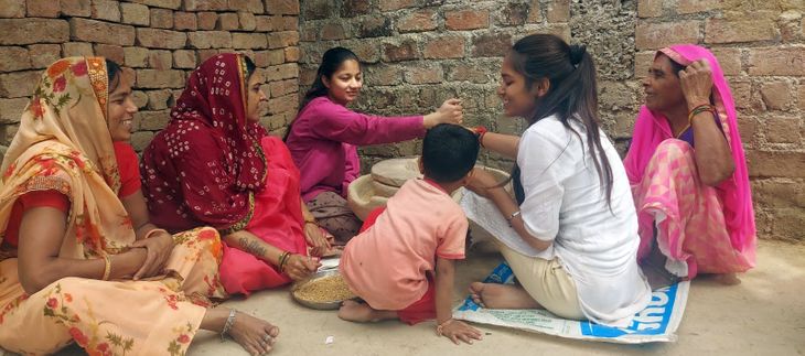 The girls were taught how to operate the ghatti and how to sing songs ...