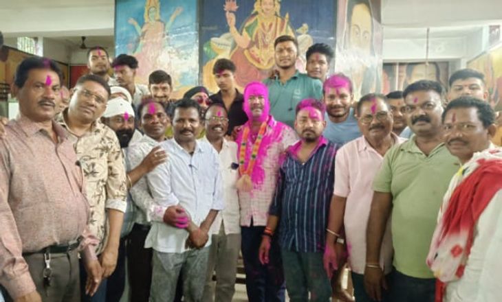 Manoj became the president of Navanand Kala Mandir