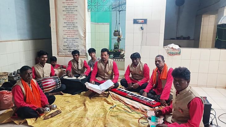 Shivkripa Mandali has been reciting Ramayana in the month of Saavan in Sambalpur village for the ...