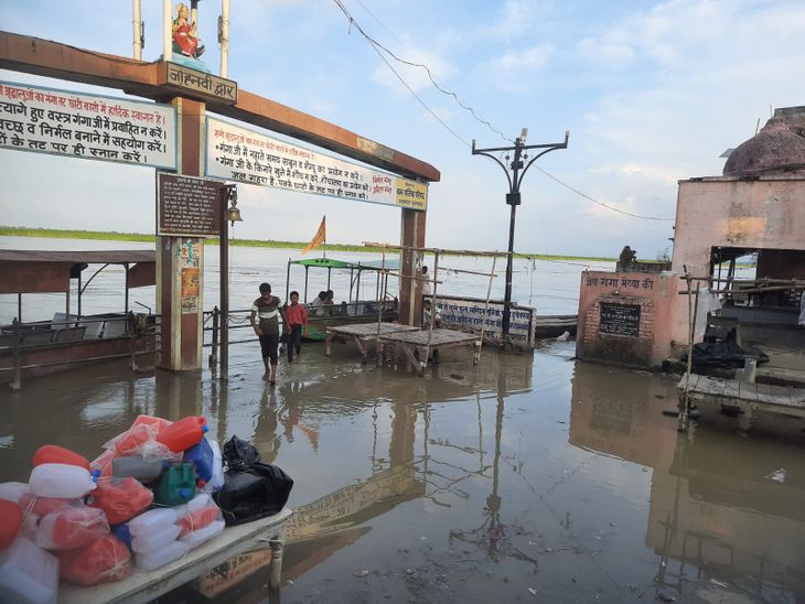 Increase in the water level of Ganga in Anupshahr | अनूपशहर मे गंगा के ...