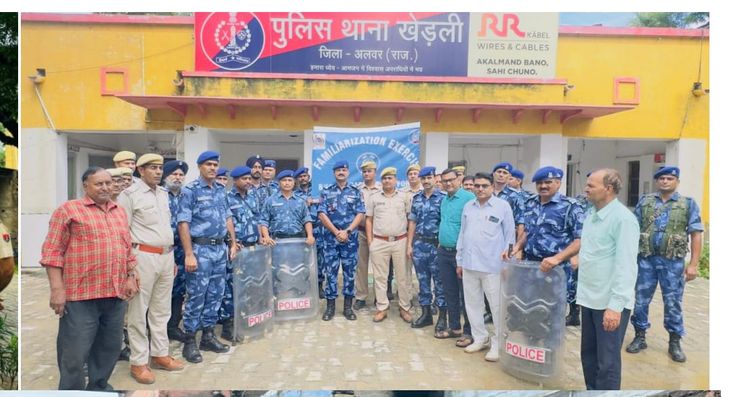Rapid Action Force team was introduced in Kathumar, Kherli and ...