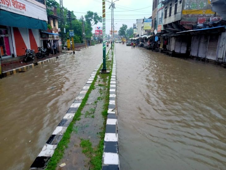 Heavy rains in Gangapur City, roads turned into rivers Gangapur city ...