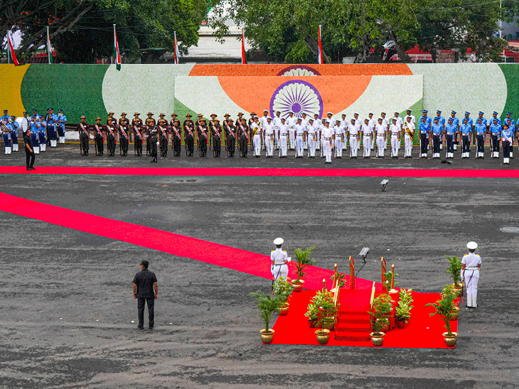 Independence Day 2024 Red Fort Parade Rehearsal Photos; Army Navy IAF ...