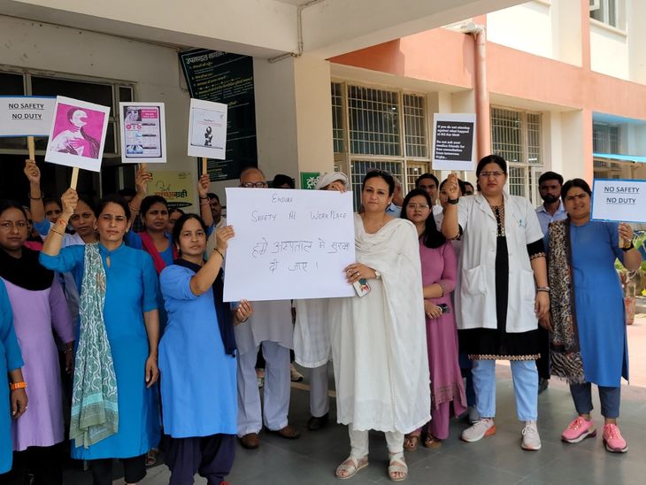 Haryana Pataudi Doctors Protest Kolkata doctor rep-murder update ...