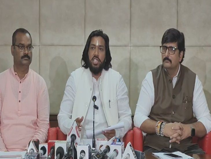 Satnami Samaj dispute MLA Devendra Yadav flag insult Congress MLA Devendra arrested Chhattisgarh ...