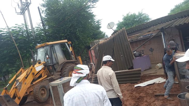 The corporation removed illegal encroachment from one acre of land in ...