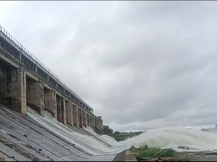 Parvati dam water level reached 223.35 meters Dholpur Rajasthan | 223. ...