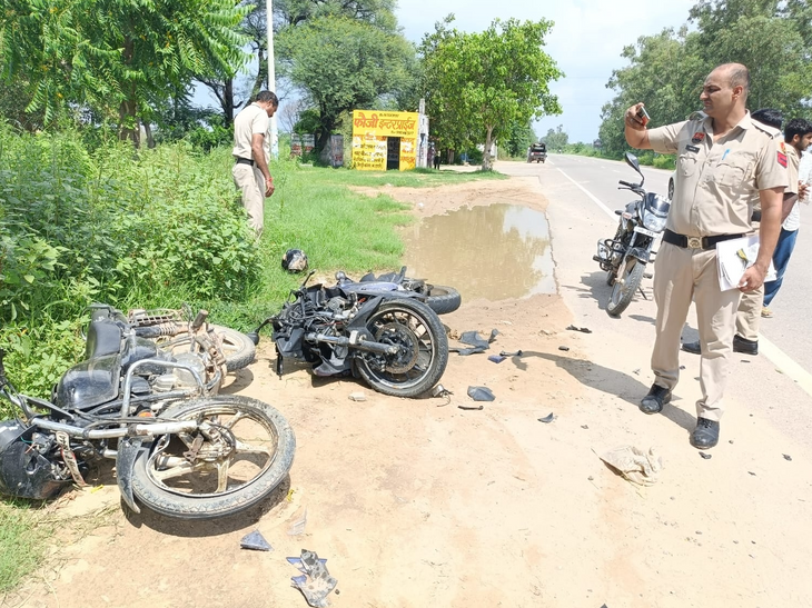 Accident on NH-334 in Charkhi Dadri | चरखी दादरी में NH-334 पर ...