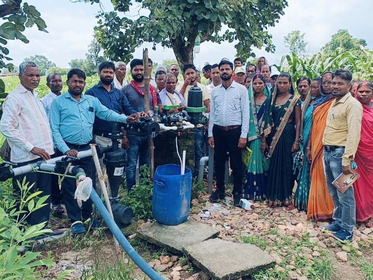 Drip irrigation system installed in Babhani | बभनी में लगाया गया ड्रीप ...