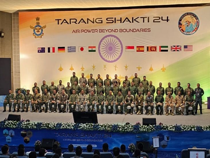 Multi National Air Exercise Tarang Shakti begins | आसमान में 8 देशों की ...