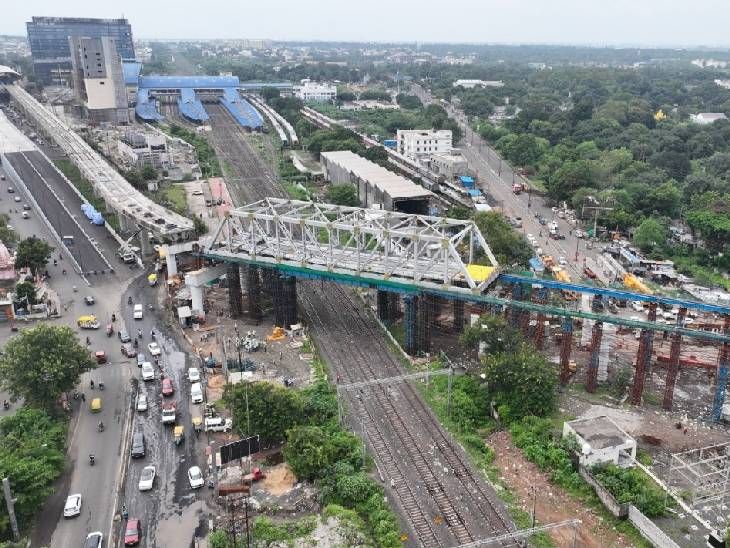 Bhopal Metro's second steel bridge is also placed on pillars | भोपाल ...