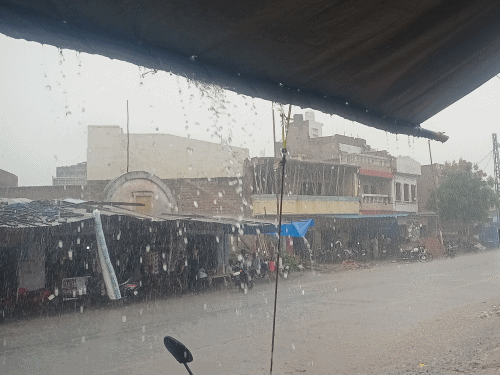 Heavy rain continues in Rajakheda | राजाखेड़ा में झमाझम बारिश का दौर ...