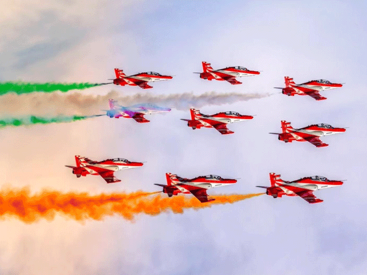IAF Surya Kiran Aerobatic Show Video | Jaisalmer Dedansar Ground
