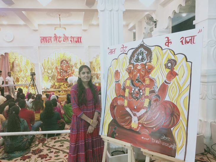 Painting of the king of Lal Gate made in 3 hours | 3 घंटे में बनी लाल ...