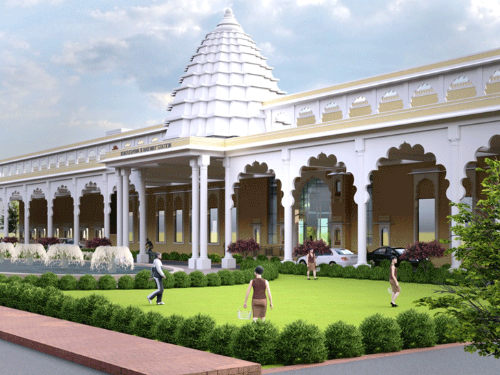 For the first time see the model of Khatushyamji railway station in ...