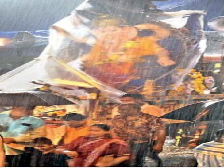 Bappa's farewell, rain remains | बप्पा की विदाई, बारिश बाकी: भोपाल में ...