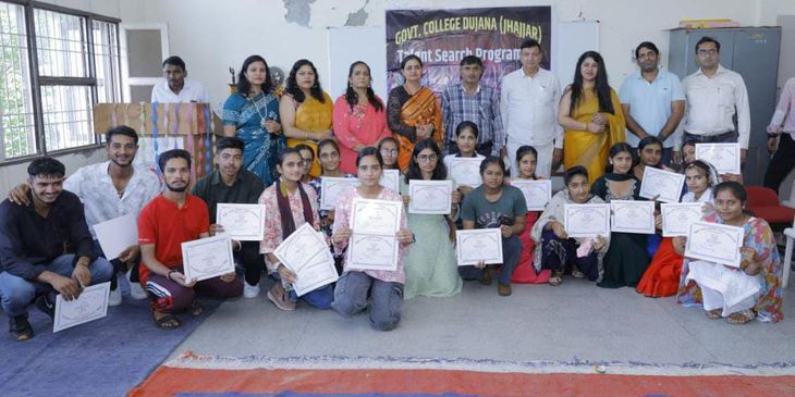 Sumit stood first in slogan writing competition, Priyanka stood first ...