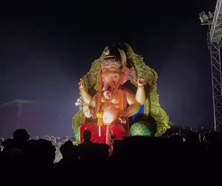 Ganesh immersion with the tableau of Aghor Tandava | अघोर तांडव की ...
