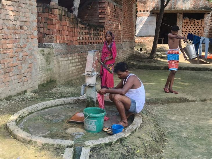 Corruption in water life mission in Lambhua