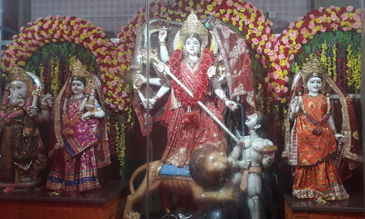 Maa Durga was established 107 years ago in Madhubani Durga Temple, Maa ...