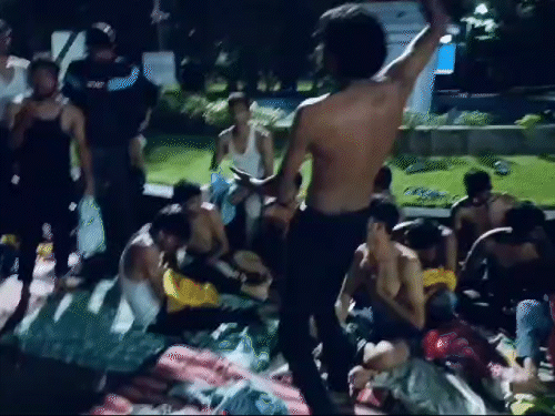 PTRSU Students Half Naked Protest At Midnight VIDEO