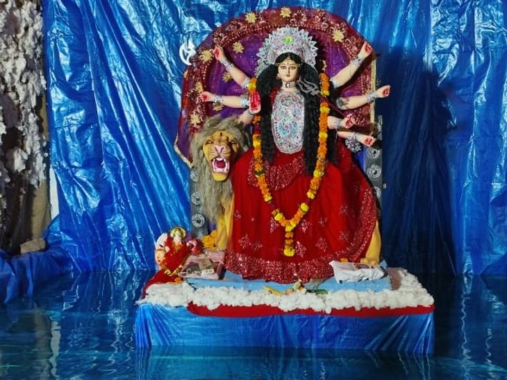 Mother Sherawali's tableau was set up in Sangul | सांगुल में लगी मां ...
