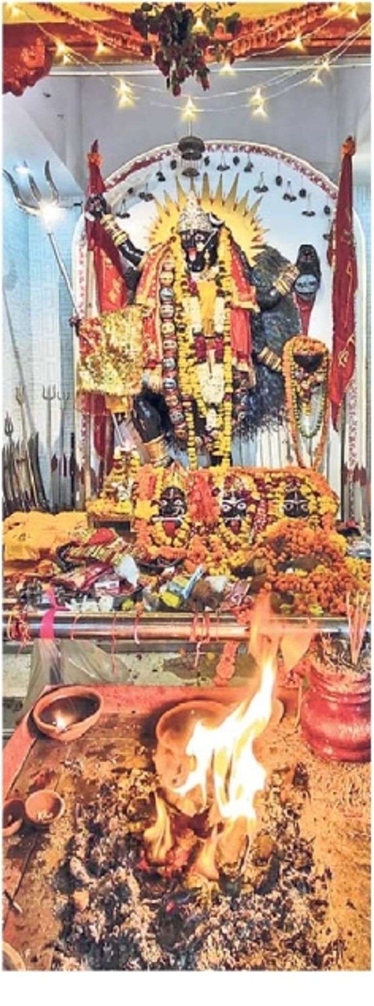 Devotees had made 11 feet high statue of Maa Kali in 9 days, Durga Maha ...