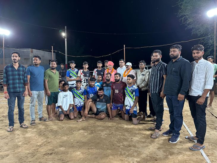 Night Kabaddi competition started during Durga Puja festival at ...