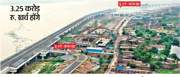 JP Ganga Path... Elevated U-turn will be built near Kangan Ghat and ...